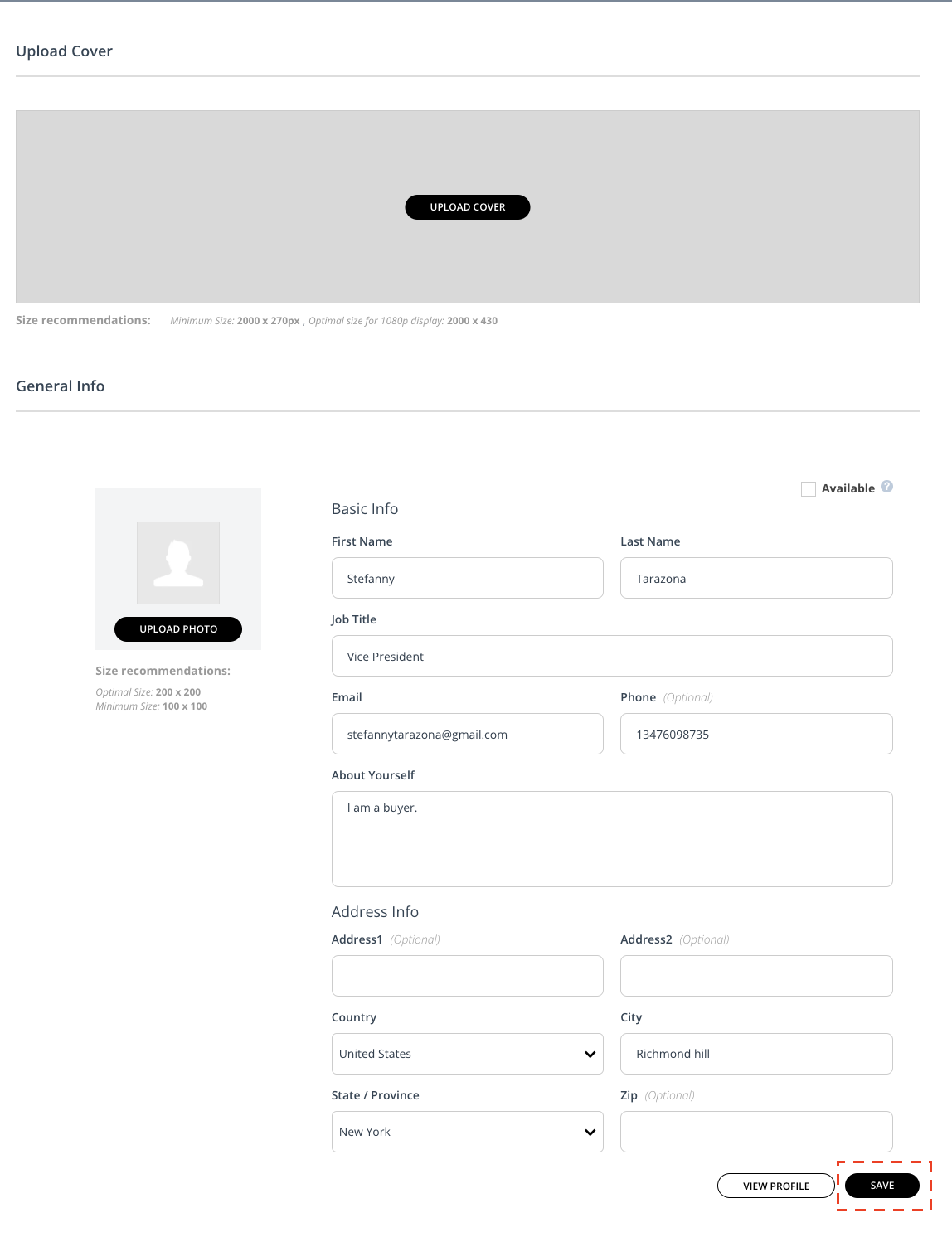 COMPLETE MY PERSONAL PROFILE – Balluun 365 Support