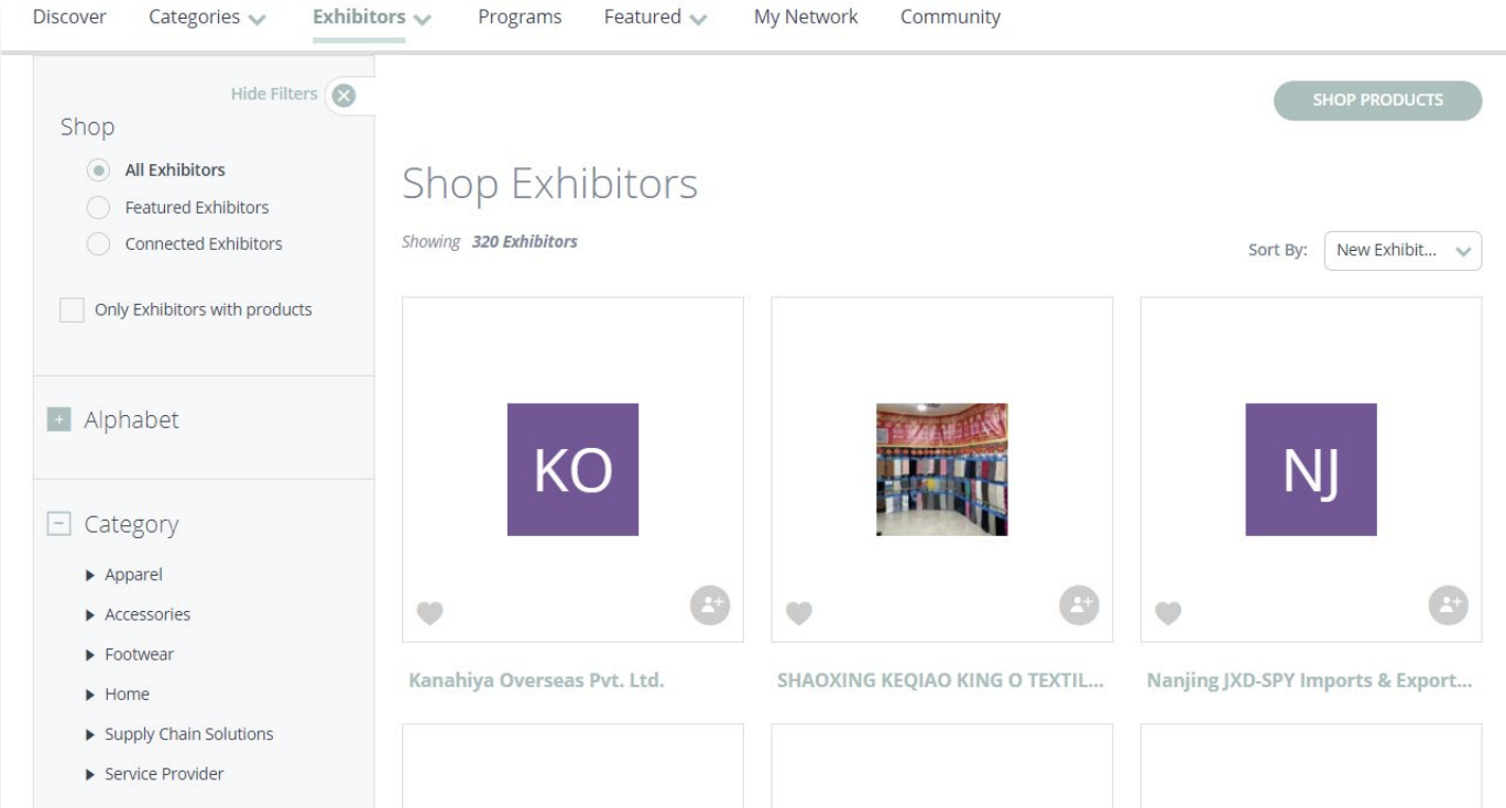 DISCOVER PRODUCTS AND EXHIBITORS – Balluun 365 Support
