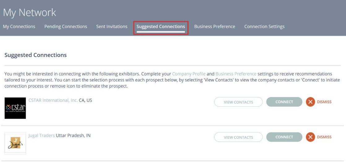 MY NETWORK AND CONNECTIONS – Balluun 365 Support