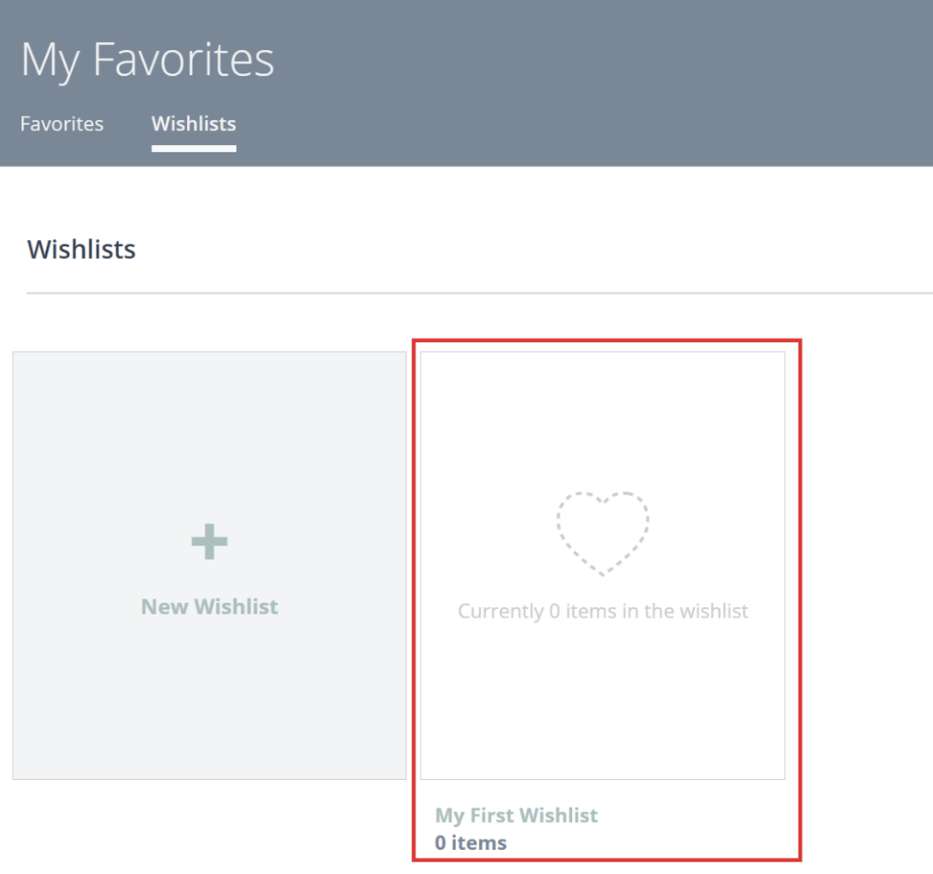 MY FAVORITES AND WISHLISTS – Balluun 365 Support