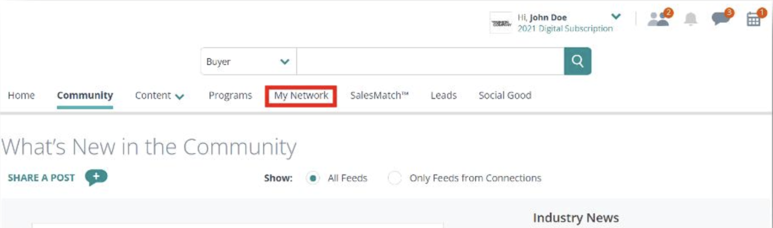 MY NETWORK – Balluun 365 Support