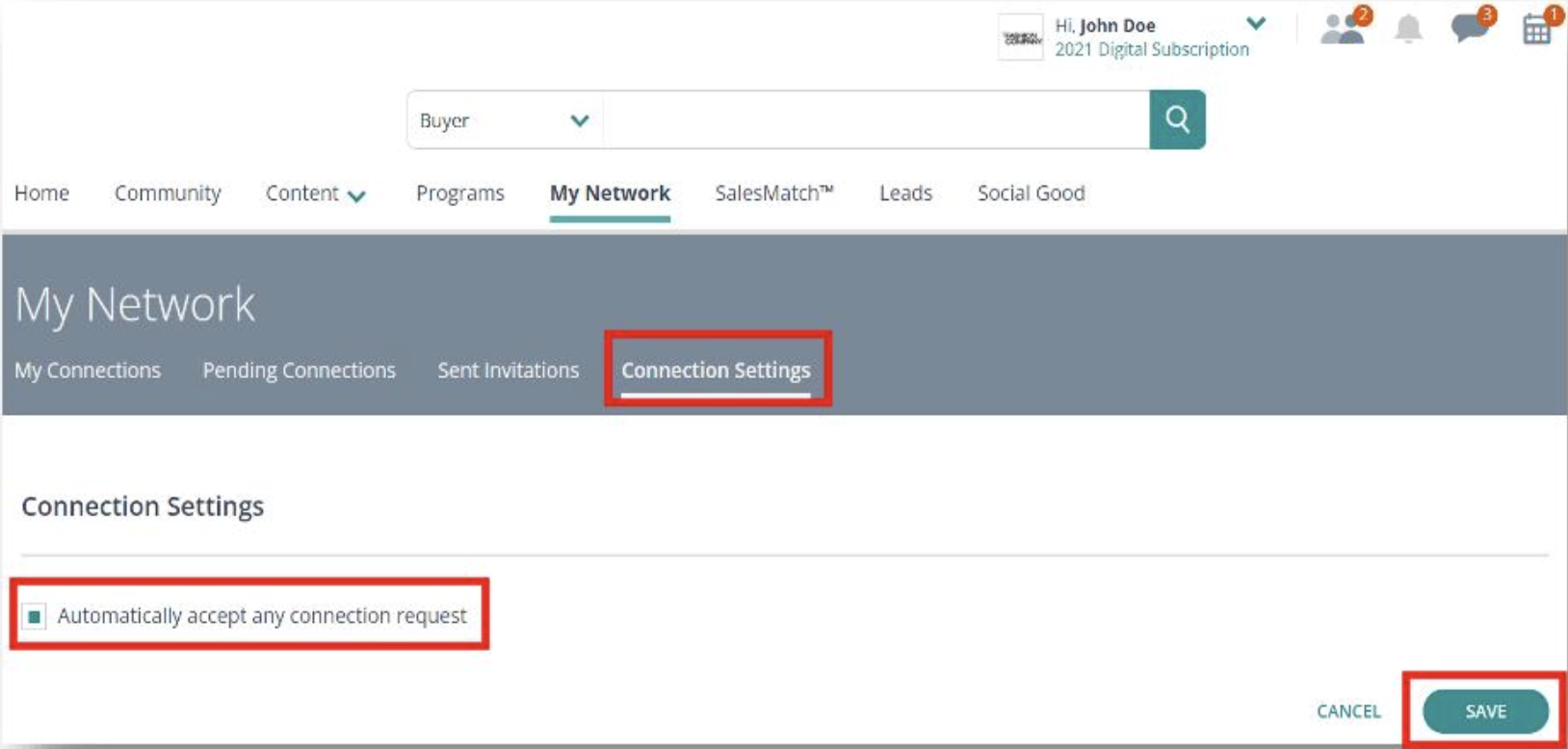 MY NETWORK – Balluun 365 Support